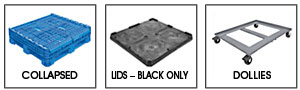 Plastic Gaylord, Collapsible Shipping Containers in Stock - ULINE